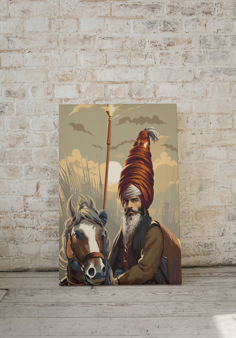 Sikh Warrior | Wall Art | Digital PDF | Vector File | HD Photo ...