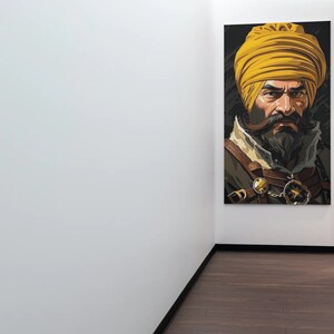 A Sikh Warrior | Vector Art PDF | Sikh Art | Wall Art | Digital Print ...