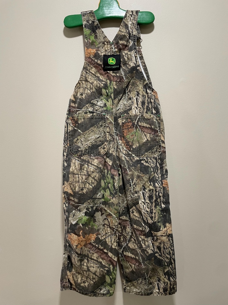 John Deere Boys Mossy Oak Camouflage Overalls // 5T - Etsy