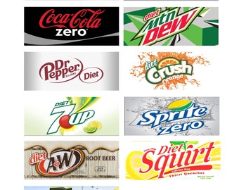 Soda Vending Labels - Etsy