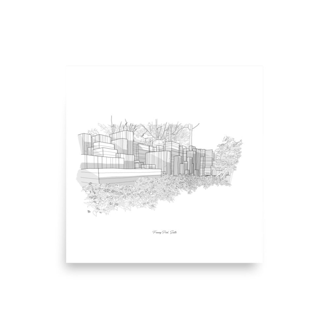 Freeway Park Sketch - Etsy