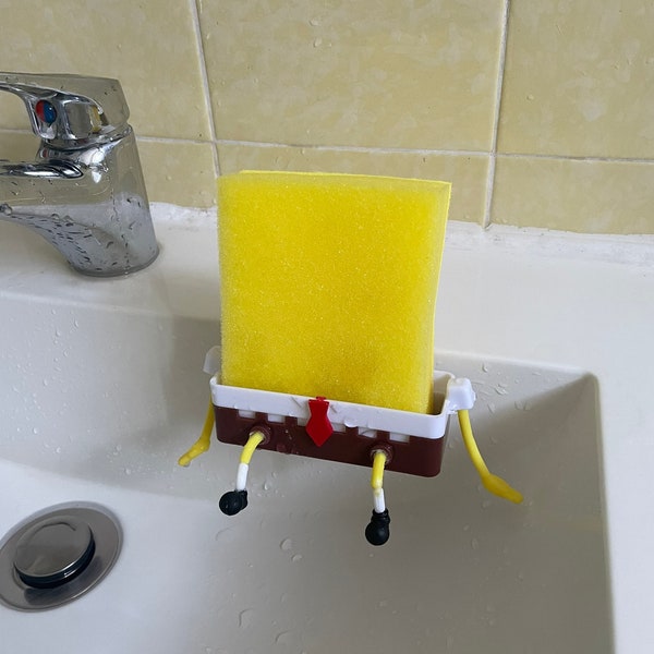 Spongebob Sponge Holder for Sink - Etsy