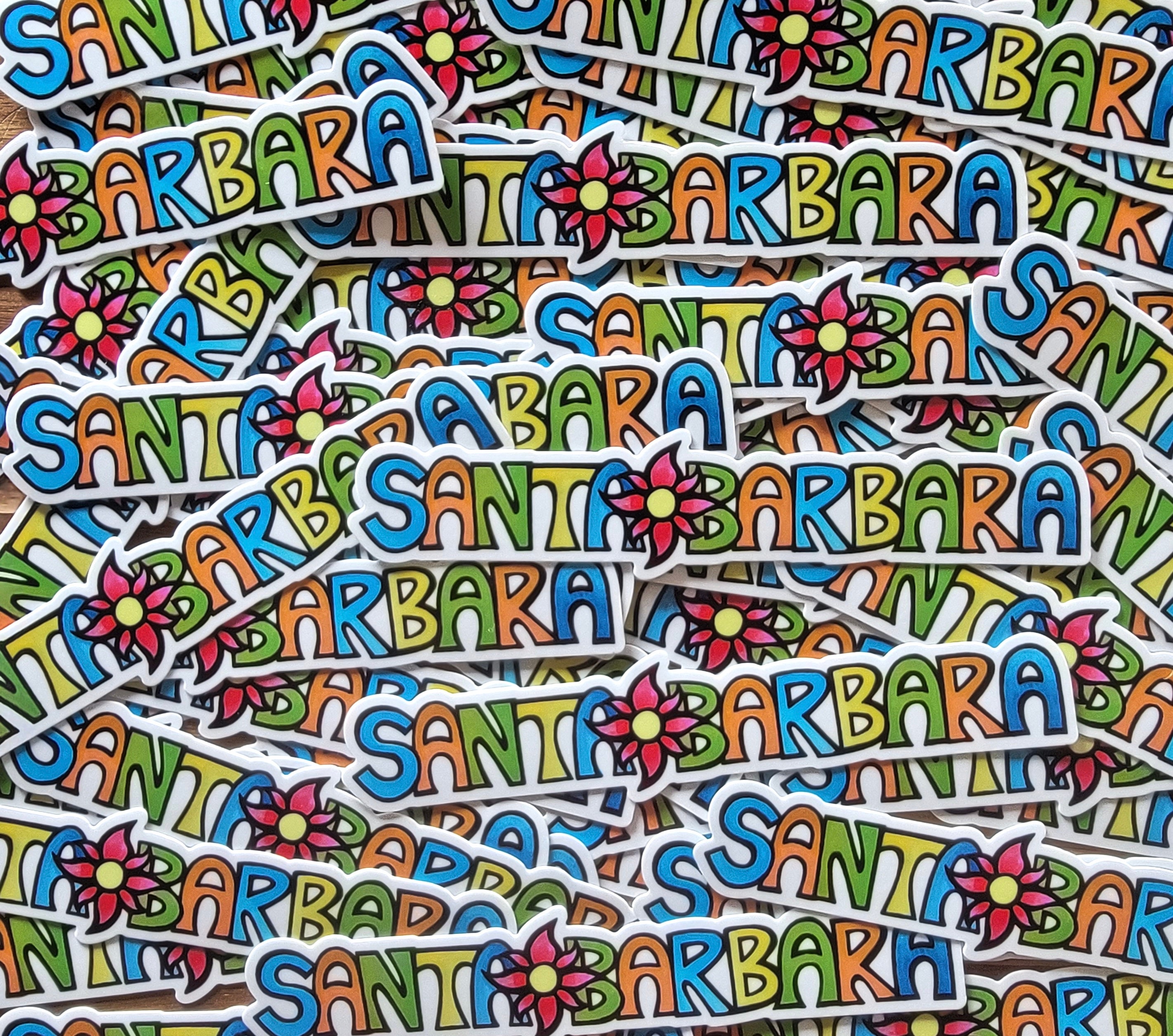 The Santa Barbara Sticker - Etsy