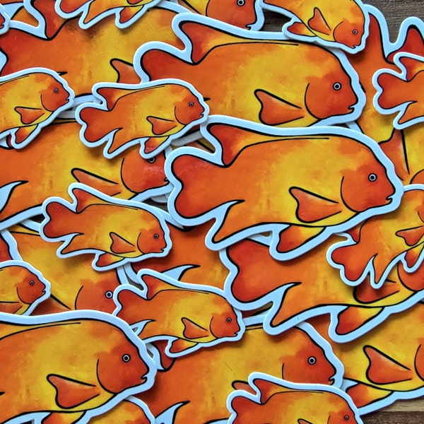Garibaldi Fish - Etsy