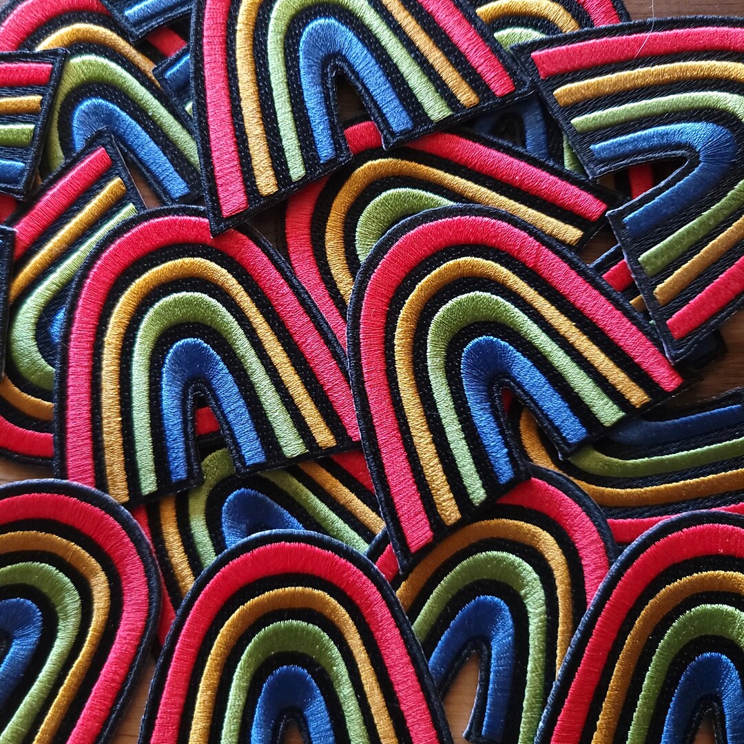 The Rainbow Embroidered Patch - Etsy