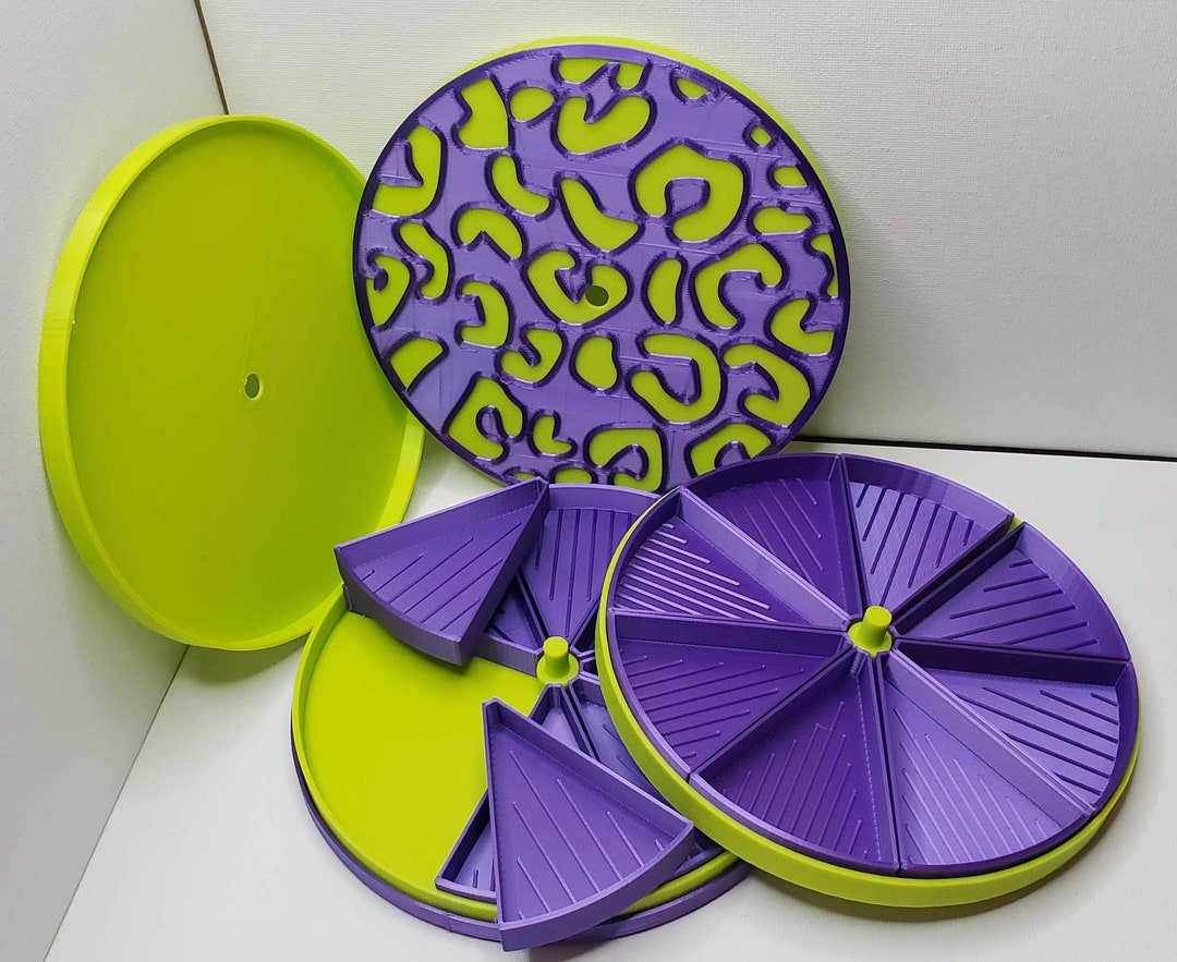 Spinnable 3D Printed Rhinestone Tray – Leopard Print, Stackable - Etsy
