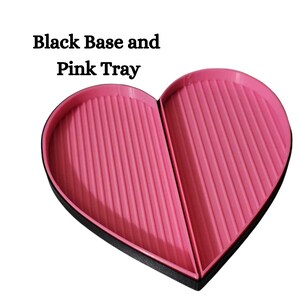 3D Printed Heart Shaped Rhinestone Trays W/multiple Compartments ...