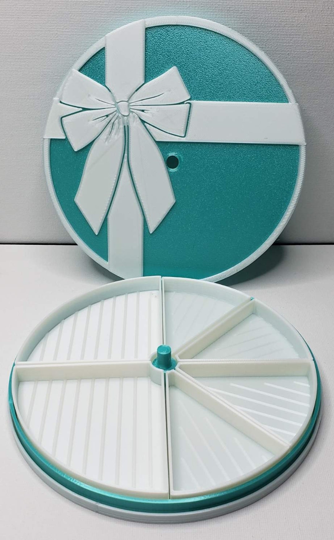 Spinnable 3D Printed Gift Inspired Rhinestone Tray W/multiple - Etsy