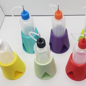 3D Printed Glue Bottle Stand- With Free Bottle- Glue Stand for Rhinestone Crafts- Diamond Art ...