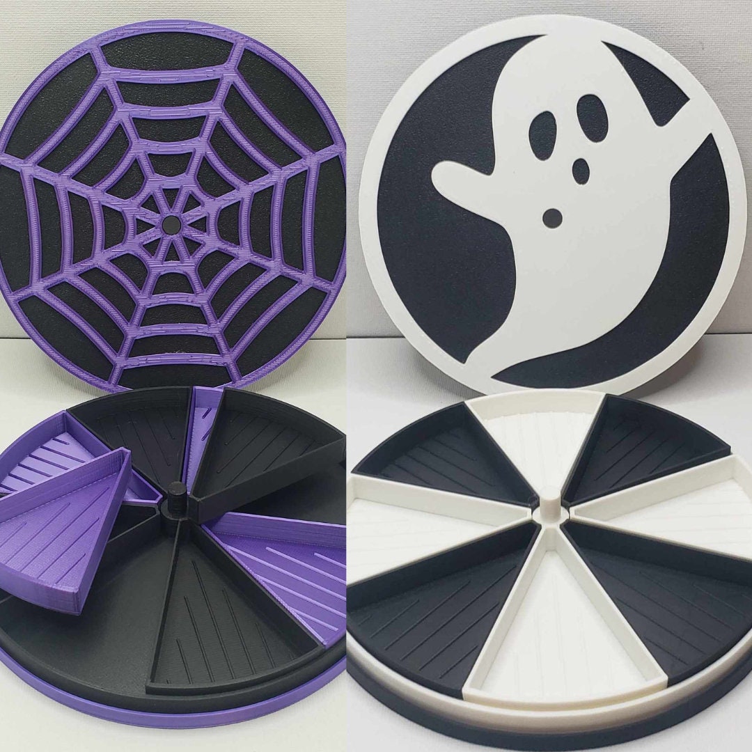 Spinnable 3D Printed Spooky Bundle Rhinestone Tray W/multiple ...