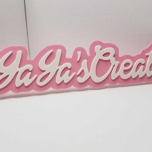 3D Printed Watermark Name for Craft Videos and Businesses- Nameplate ...