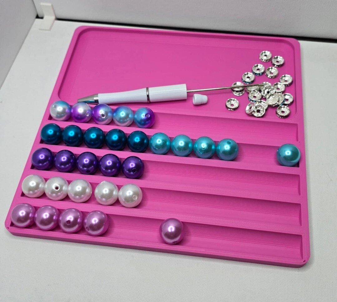 3D Printed Bead Organizer Tray – Fits 15mm Beads | Customizable Sizing ...