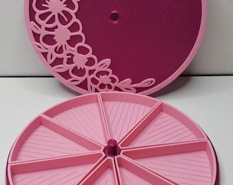 Spinnable 3D Printed CUSTOM Rhinestone Tray W/multiple Compartments ...