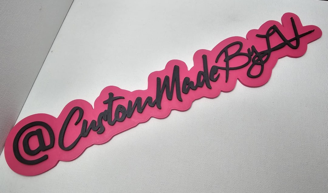 3D Printed Business Name Watermark – Craft Video Tool - Etsy