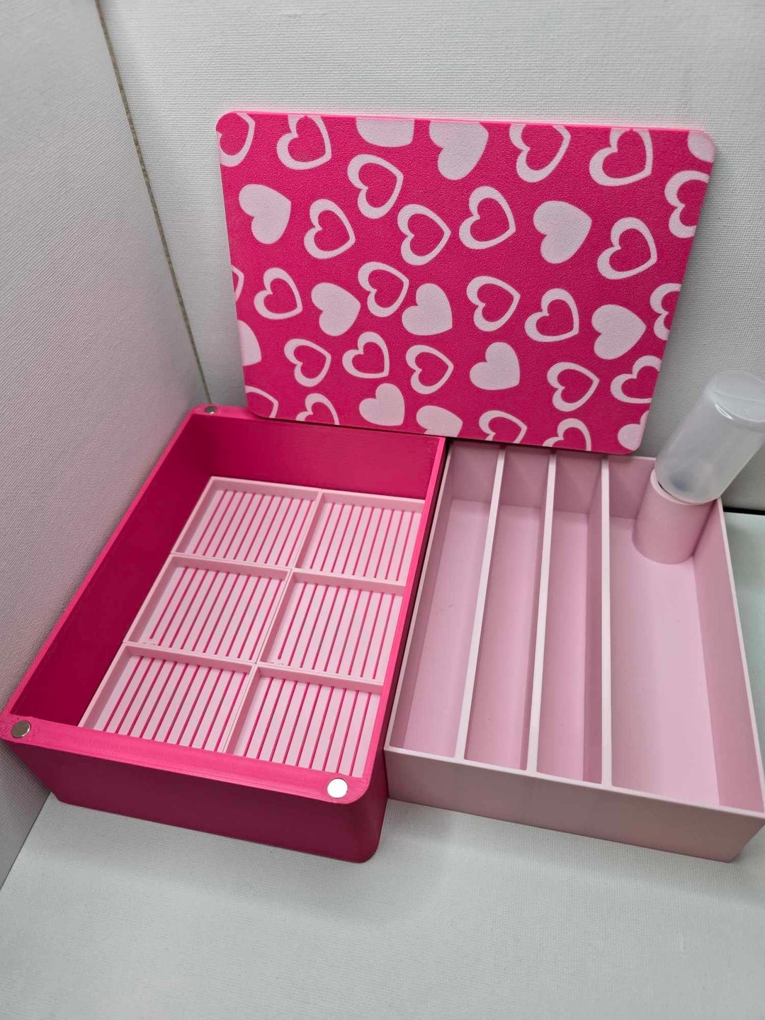 The 3D Printed Rhinestone Traveling Bling Box W/ Custom Lid- Diamond ...