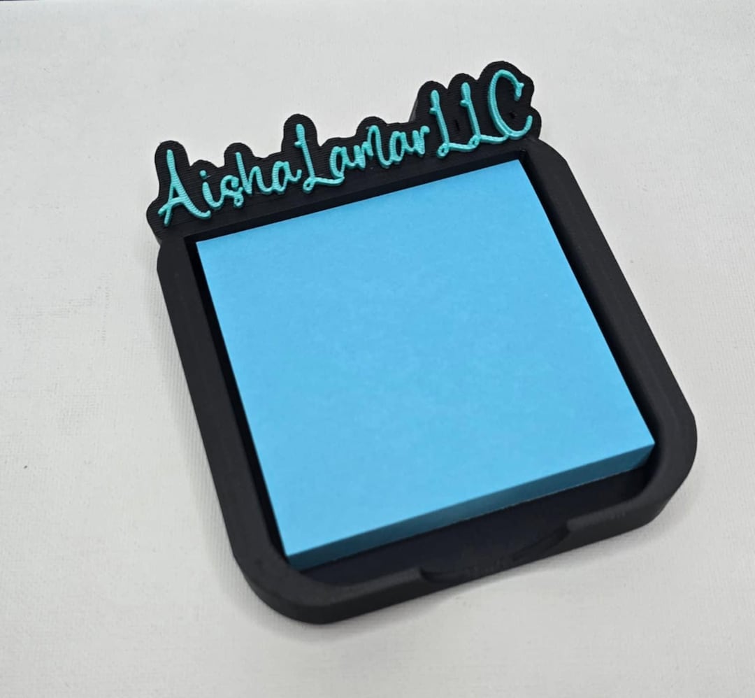 3D Printed Post-it Note Holder: Desk Organizer for 3x3 Notes - Etsy