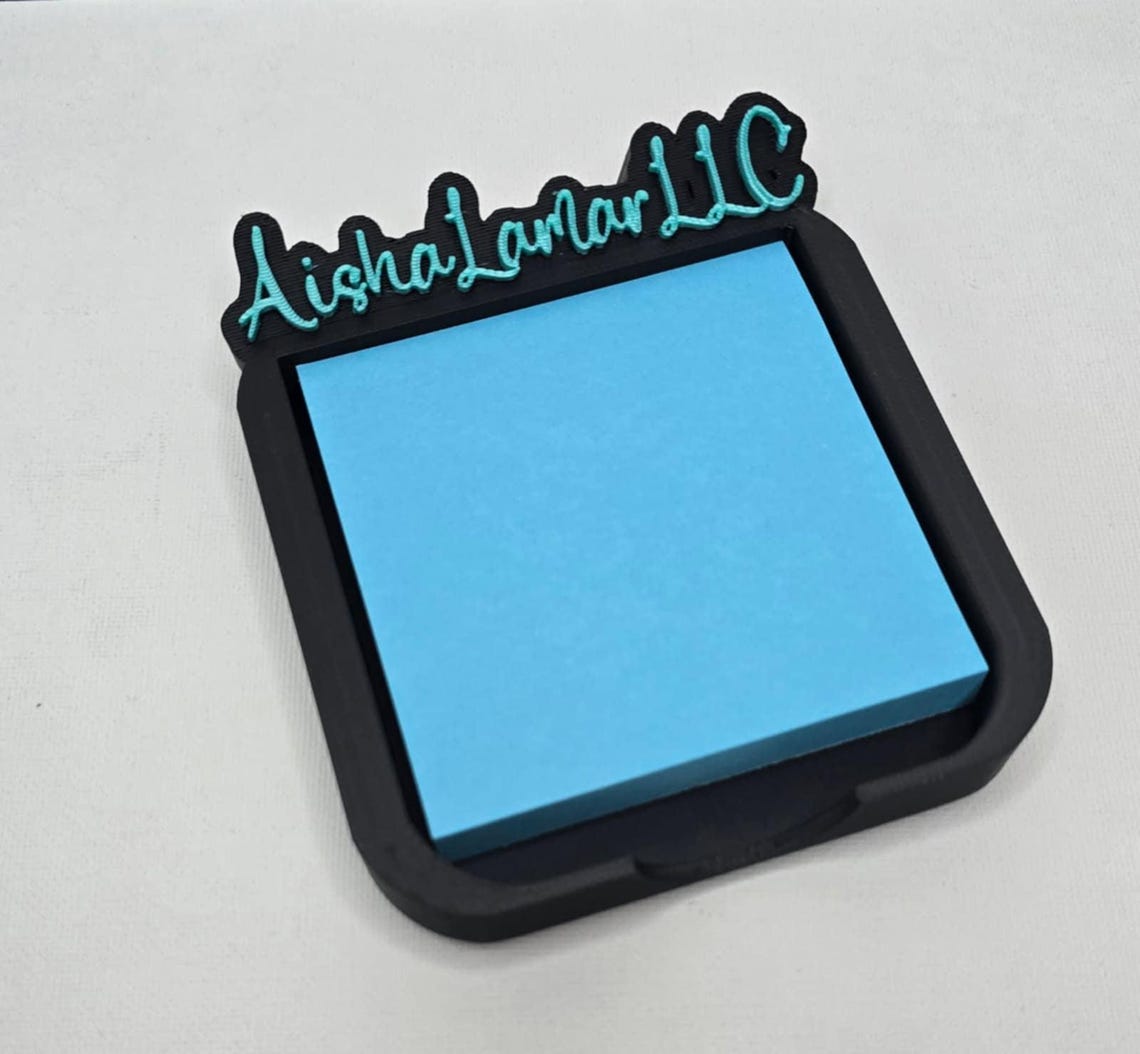 3D Printed Post-it Note Holder: Desk Organizer for 3x3 Notes - Etsy