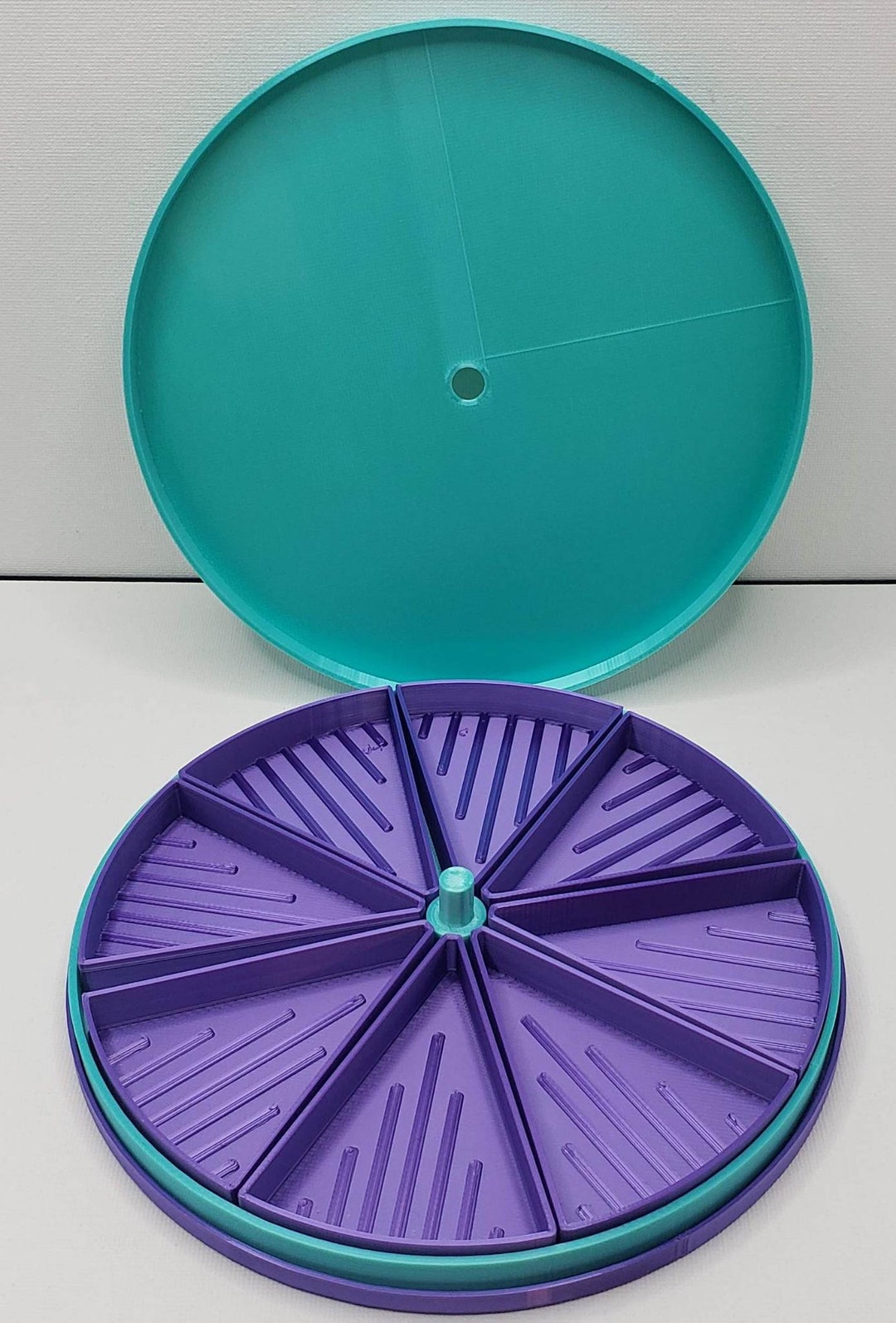 3D Printed Round Tray With 8 Inserts- Rhinestone Tray, Diamond Art ...