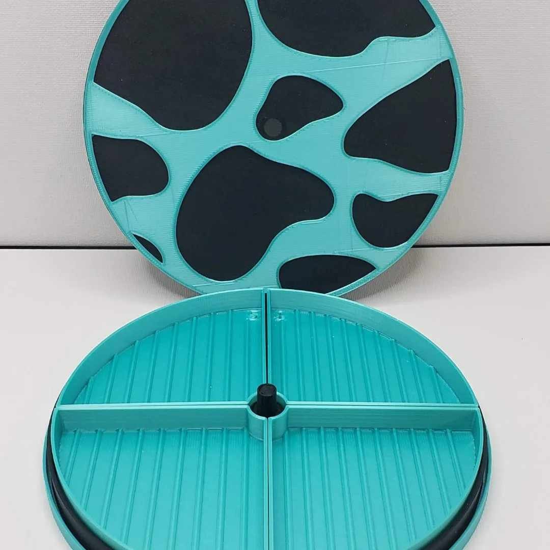 Spinnable 3D Printed Cow Print Rhinestone Tray – Diamond Art Storage - Etsy