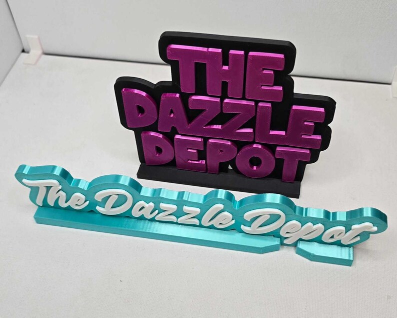 3D Printed Custom Business Name Plate | Personalized Logo Sign - Etsy
