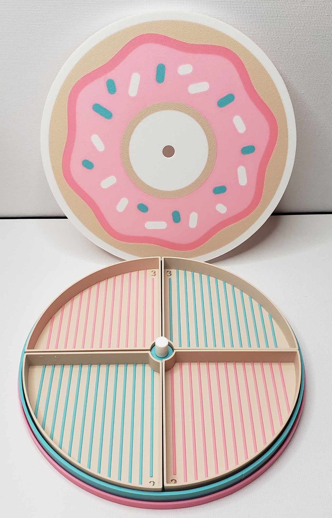 Spinnable 3D Printed Donut Print Rhinestone Tray W/multiple ...