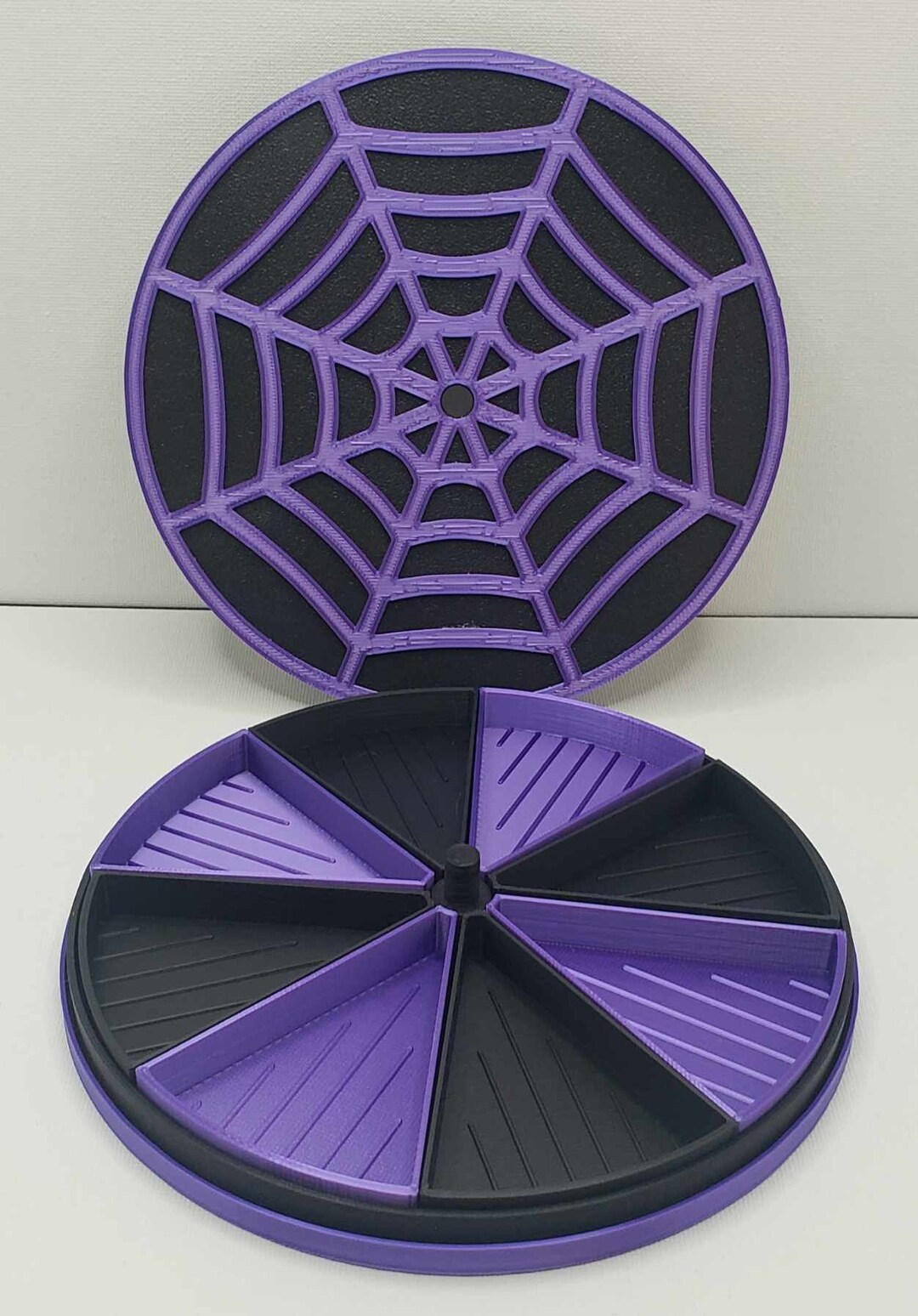 Spinnable 3D Printed Spider Web Rhinestone Tray W/multiple Compartments ...
