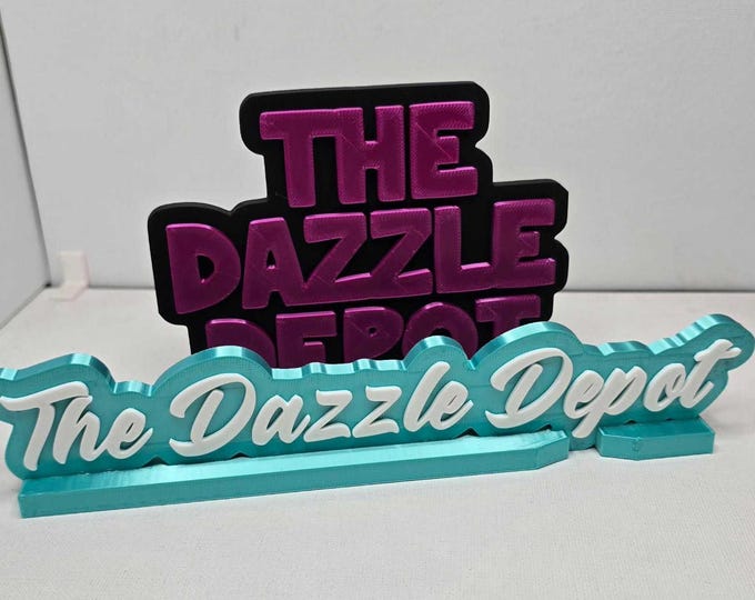 3D Printed Custom Business Name Plate | Personalized Logo Sign - Etsy