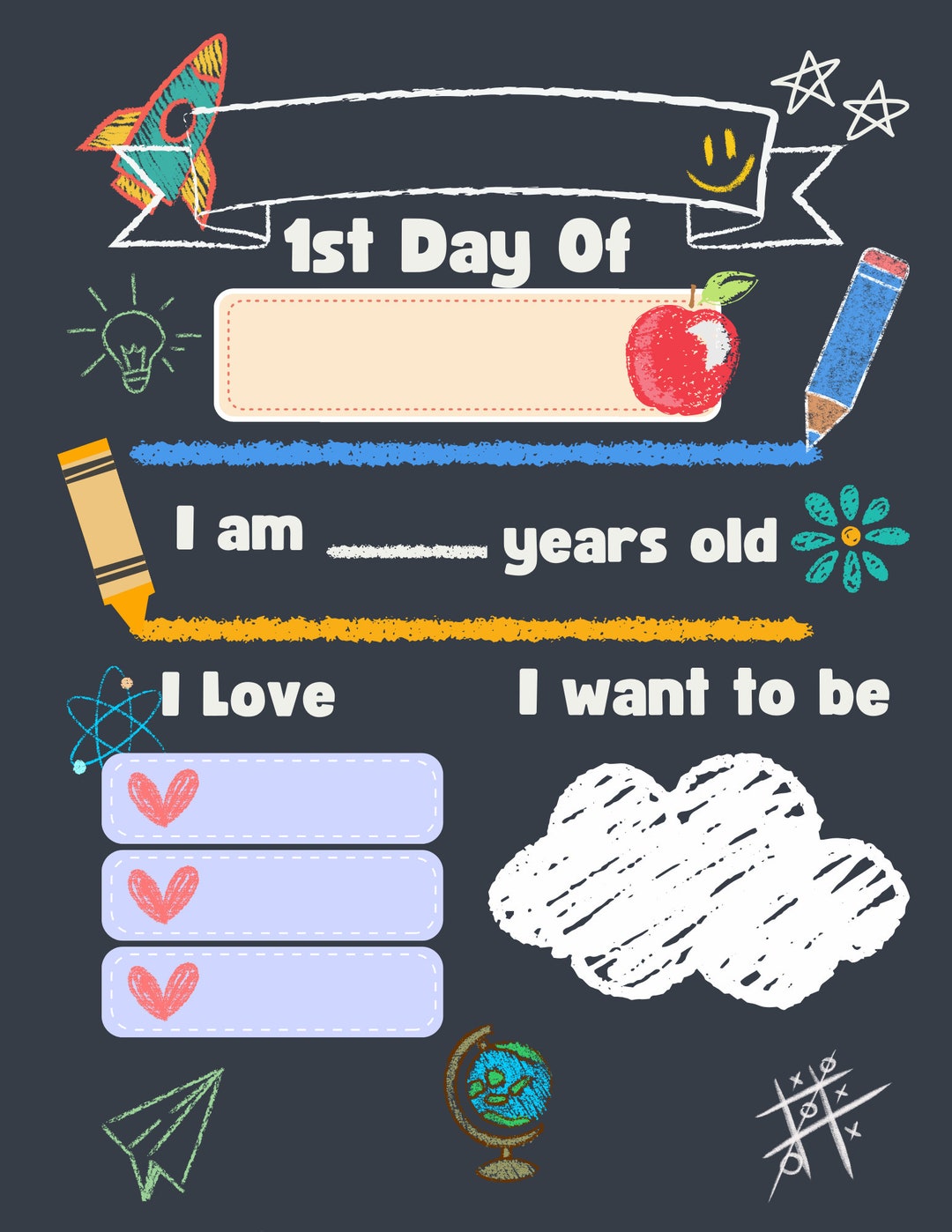 Back to School 2024 Digital Download Template - Etsy