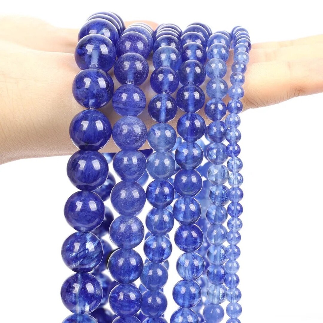 Smooth Blue Quartz Natural Stone Round Bead Strand - 4mm, 6mm, 8mm, 10mm, 12mm" - Etsy