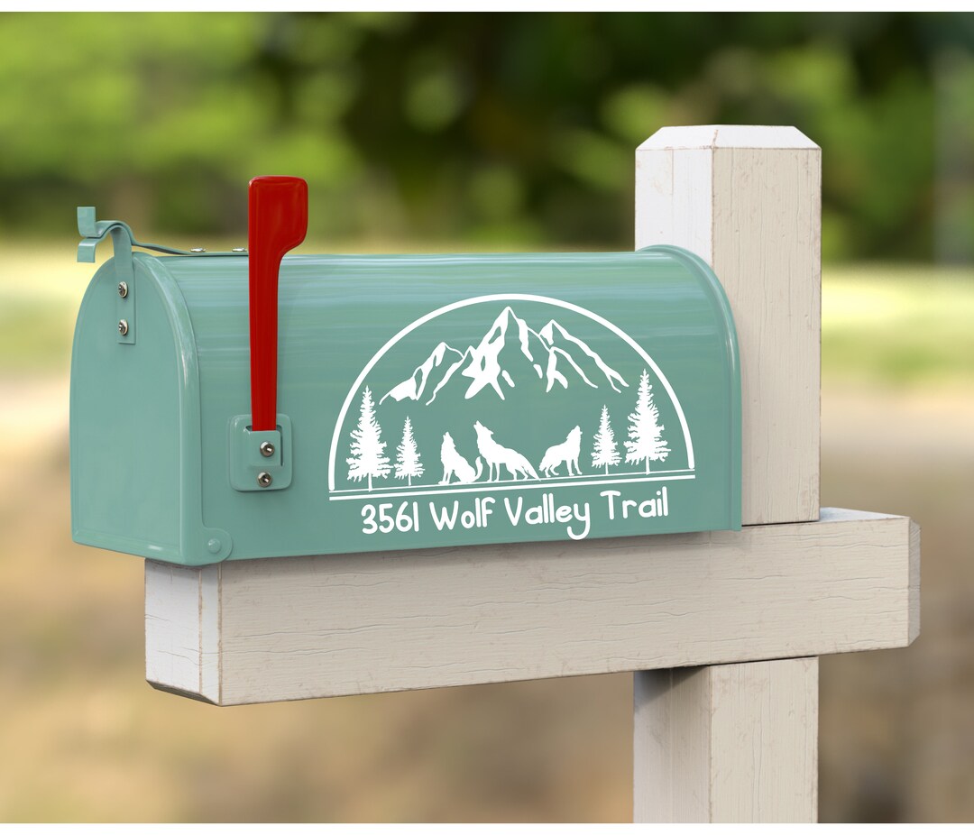 Custom Wolves Mailbox Decal/25 Color Options Premium Vinyl - Etsy