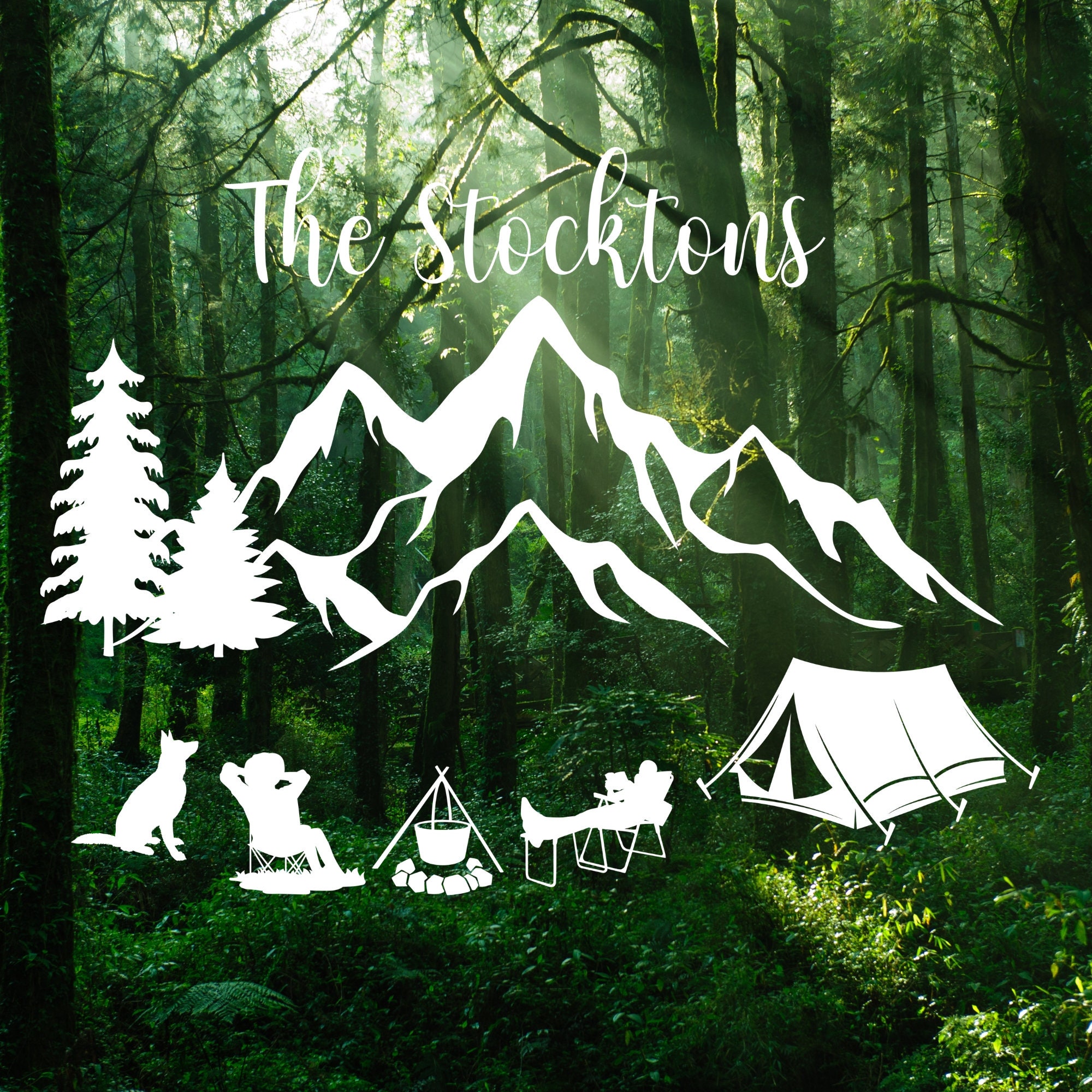 Custom Camping Decal/rv Decal/camper Decal/truck Decal/auto Decal ...