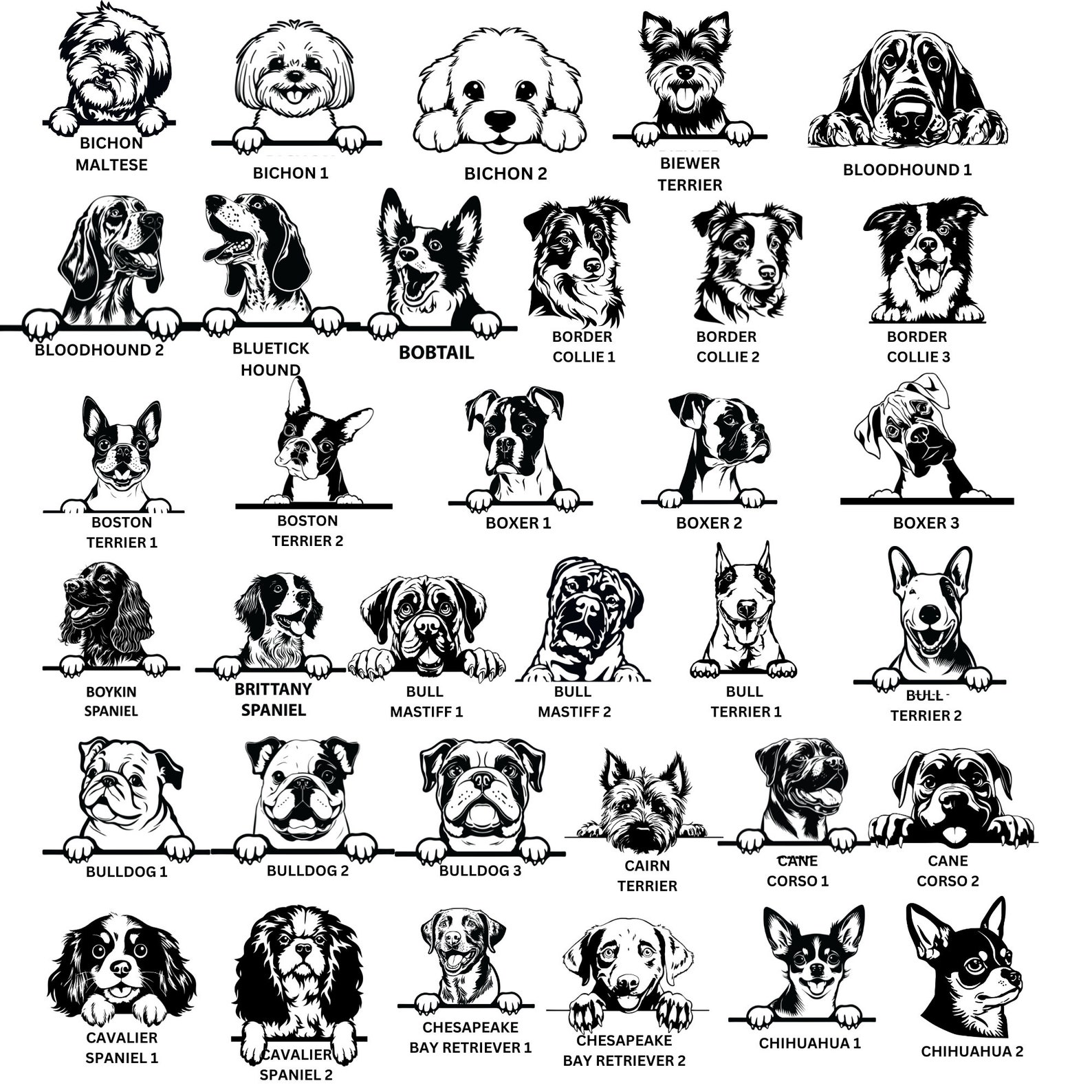 Custom Dog Mailbox Decal/purebred Dog Mailbox Decal/custom Premium ...