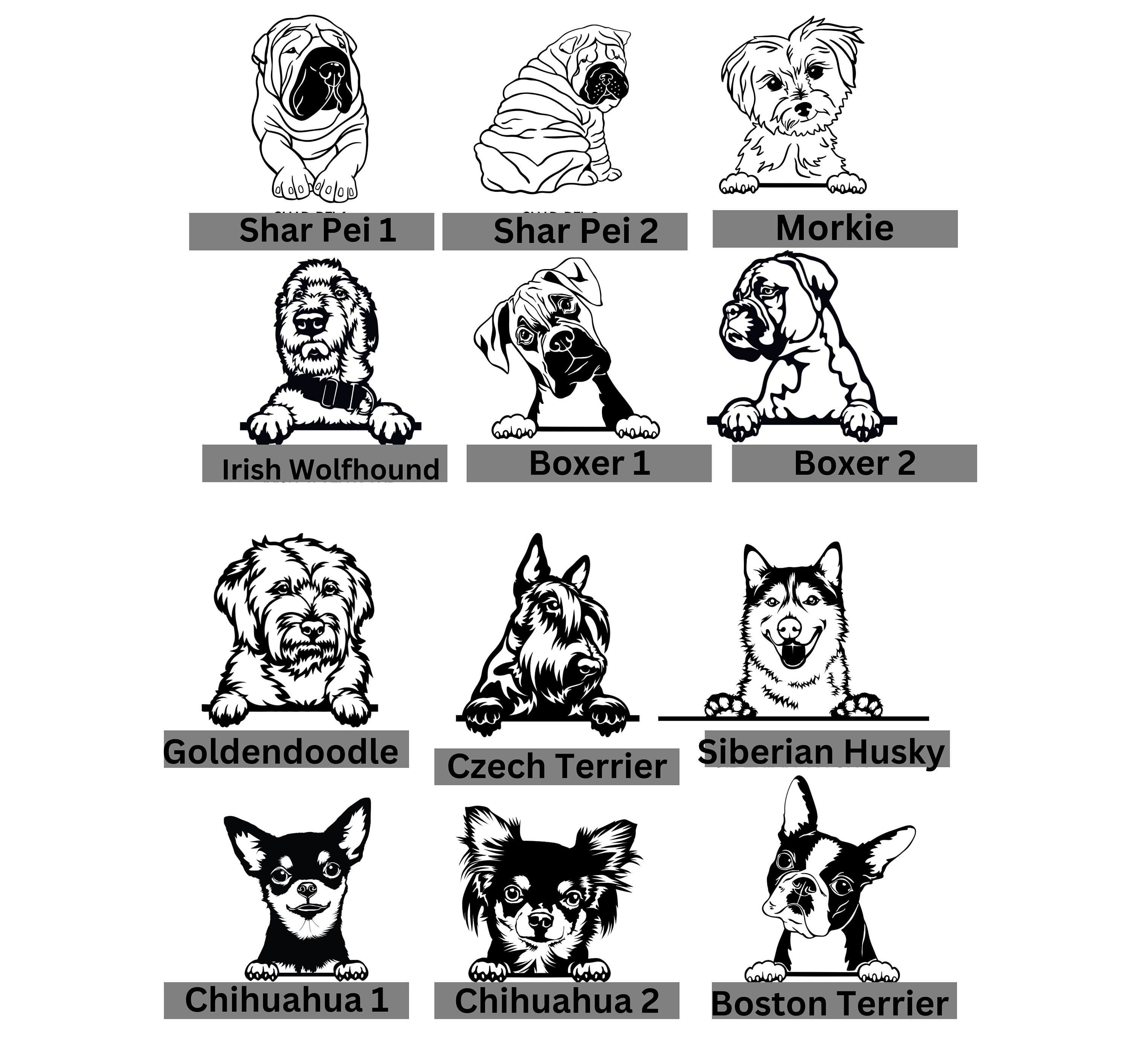 Shi Tzu Mailbox Decal/shi Tzu Decal/custom Dog Mailbox - Etsy