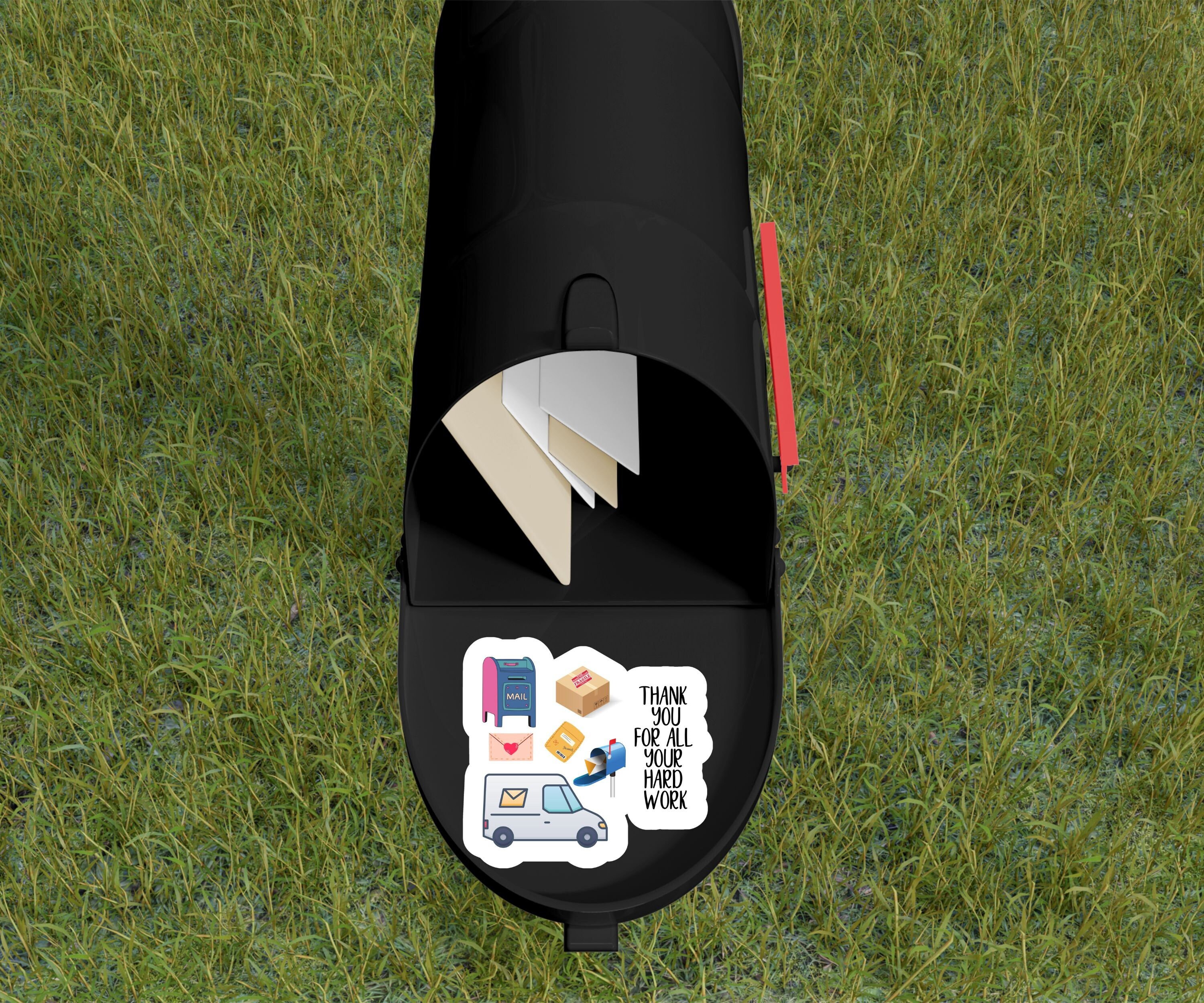 Postal Worker Thank You Mailbox Sticker/mailbox Decal/front Lid Mailbox ...