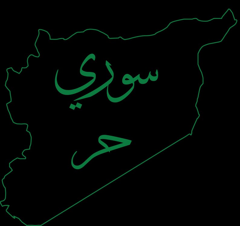 Syria Map - Free Syrian Design - Etsy