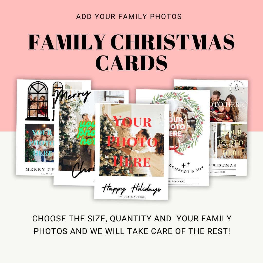 Personalized Family Greeting Cards, Photo Family Christmas Cards ...