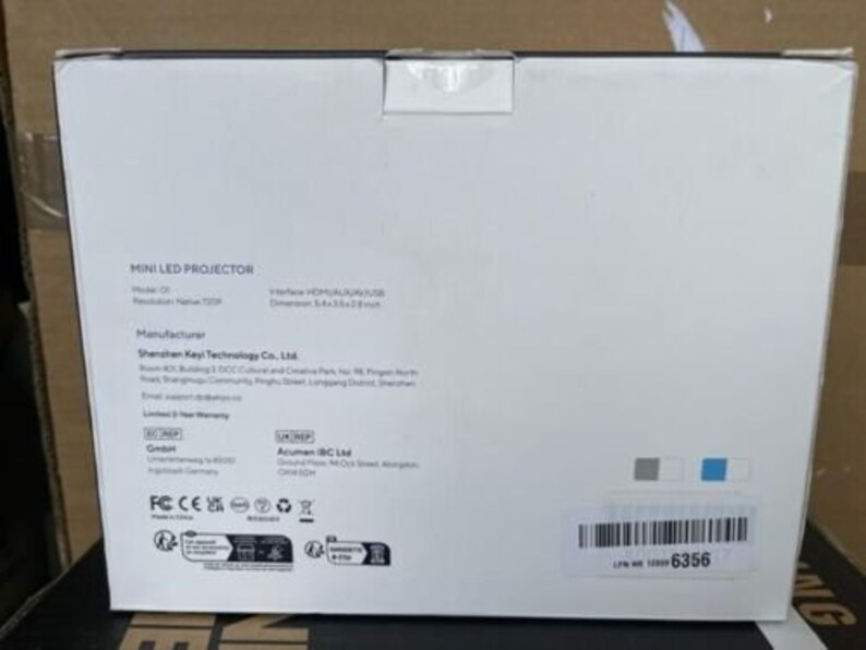 AKIYO O1 Mini LED Portable Projector, Support HD 1080P - Etsy