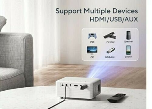 AKIYO O1 Mini LED Portable Projector, Support HD 1080P - Etsy