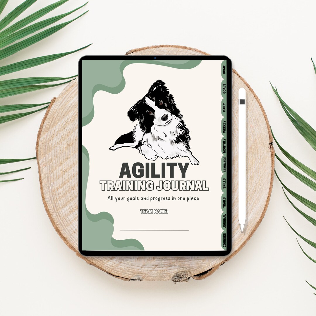 Agility Training Journal Notes Template Dog Journal Agility - Etsy