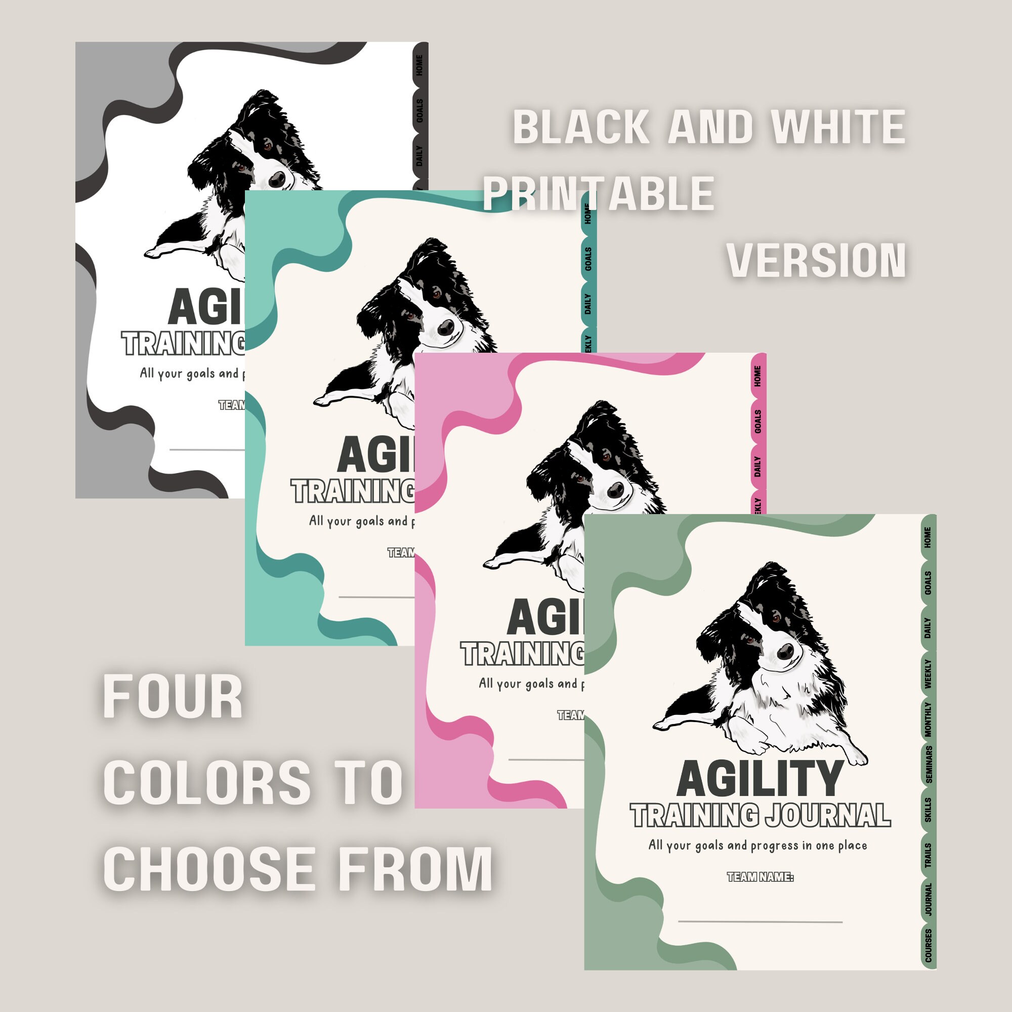 Agility Training Journal Notes Template Dog Journal Agility Notebook ...