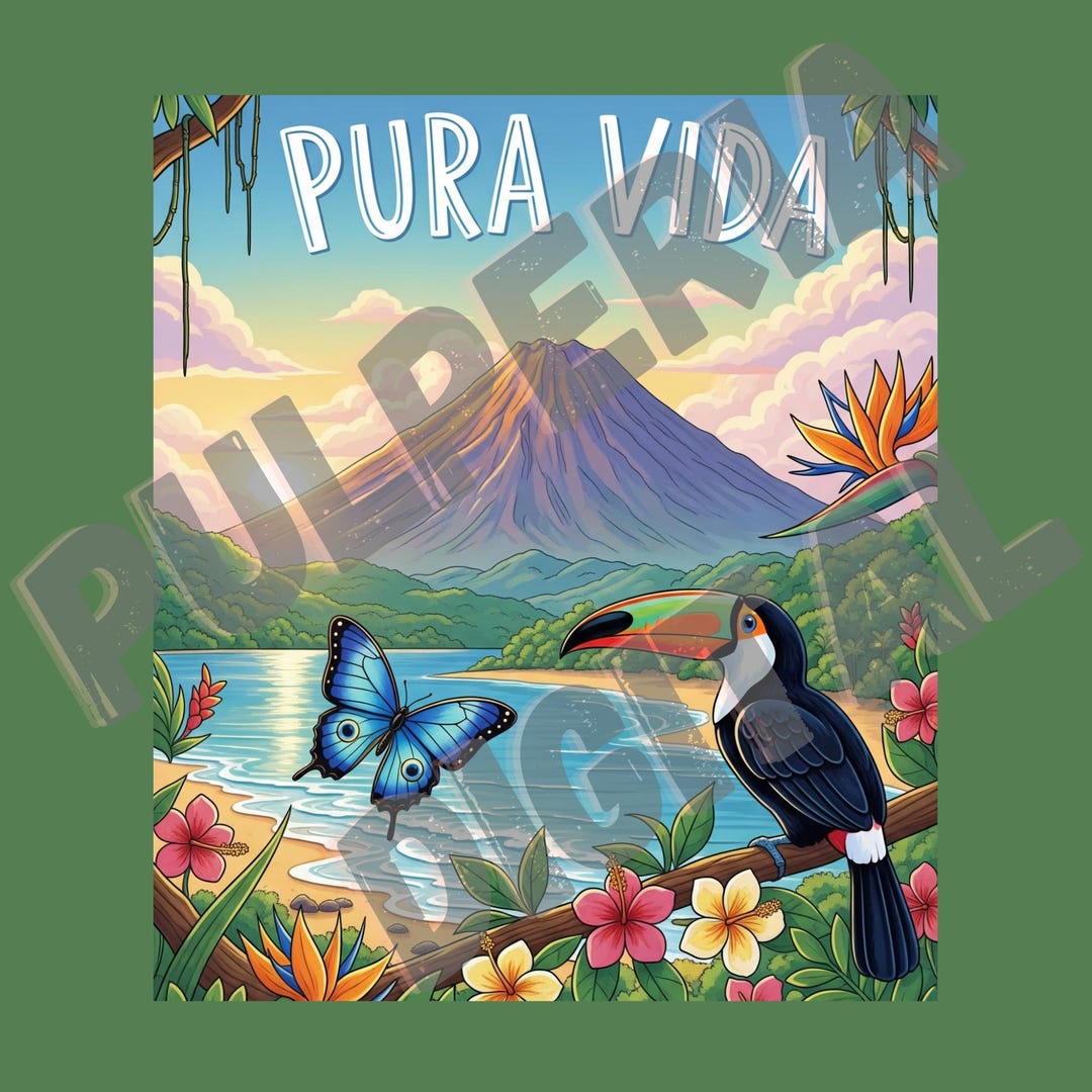Pura Vida: A Costa Rican Coloring Book (first Edition) - Etsy