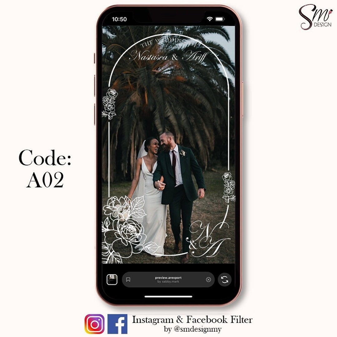 A02 Wedding Instagram Filter, Wedding Instagram Effect, Custom Filter ...