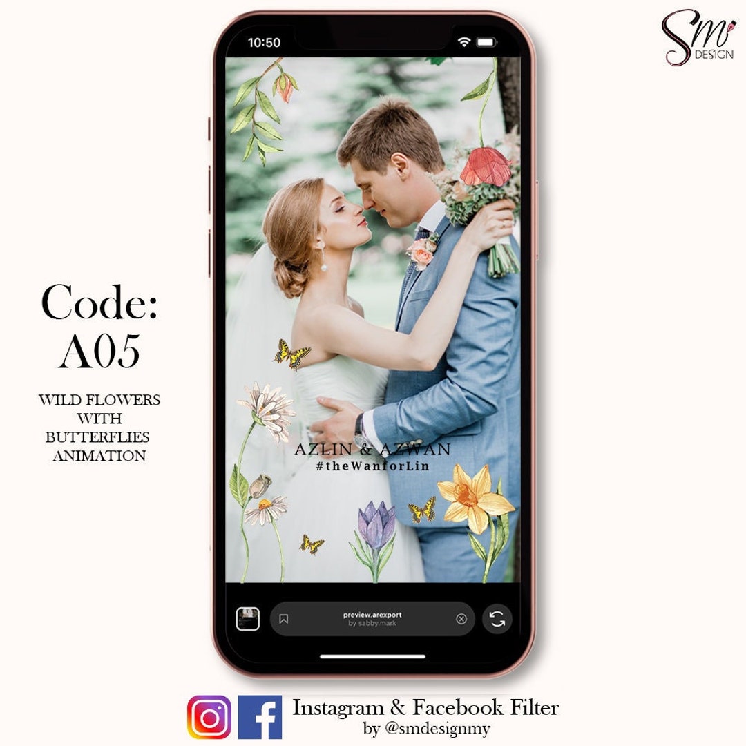 A05 Wedding Instagram Filter Wedding Instagram Effect - Etsy UK