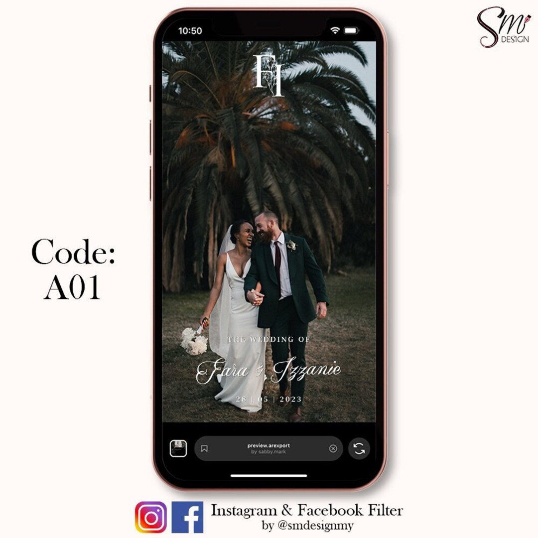 A01 | Wedding Instagram Filter, Wedding Instagram Effect, Custom Filter ...