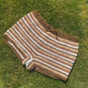 Striped Crochet Micro Shorts Pattern - Etsy
