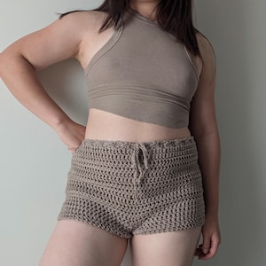 Striped Crochet Micro Shorts Pattern - Etsy