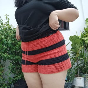 Striped Crochet Micro Shorts Pattern - Etsy