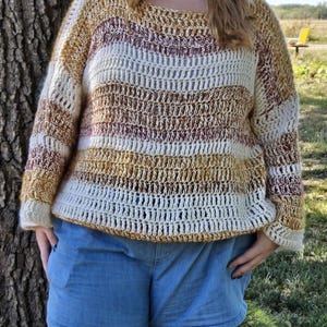 Easy Breezy Crochet Sweater Pattern - Etsy