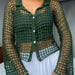 Crochet Mesh Button up Pattern - Etsy
