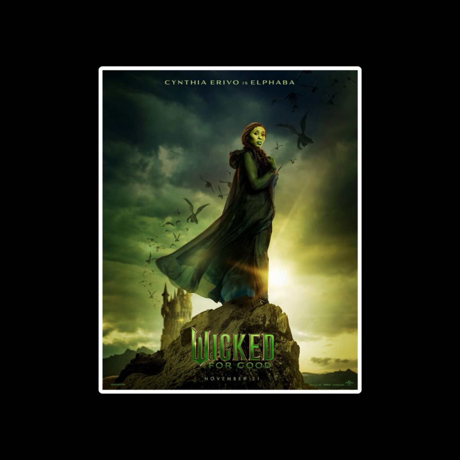 Elphaba Wicked for Good Poster Sticker - Etsy